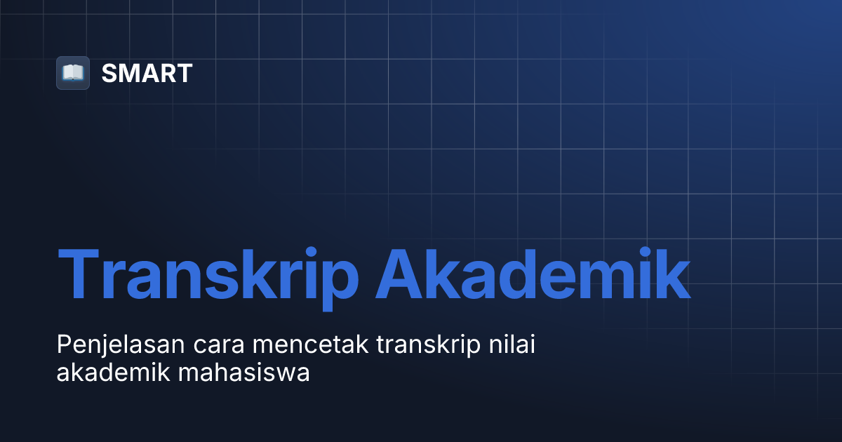 Transkrip Akademik | SMART
